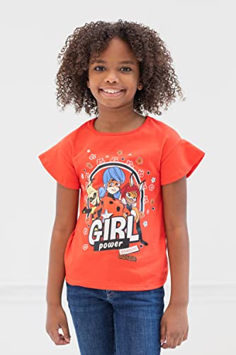 Miraculous Ladybug Cat Noir Rena Rouge Little Girls 3 Pack Graphic T-Shirts Black/Pink/Red 4-5