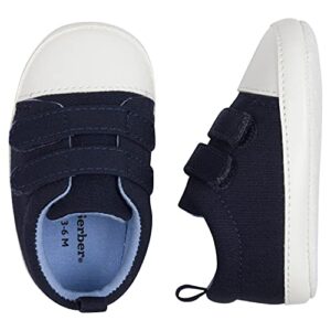 Gerber Unisex Baby Sneakers Crib Shoes Newborn Infant Toddler Neutral Boy Girl Navy 0-3 Months