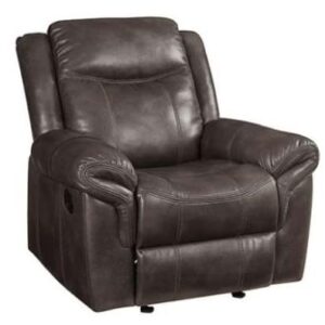 Acme Furniture Leather Motion Recliner with Tight Back and Seat, Brown