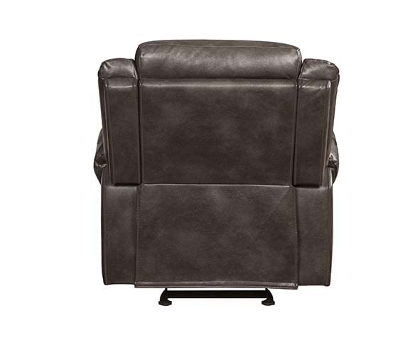 Acme Furniture Leather Motion Recliner with Tight Back and Seat, Brown