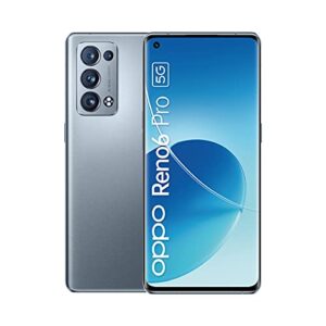 oppo reno 6 pro 5g cph2247 dual sim 12gb ram 256gb storage snapdragon 870 eu/uk global model factory unlocked - lunar grey