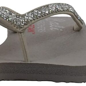 Skechers Women's Meditation-Perfect 10 Thong Sandal Nude 8