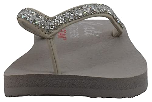 Skechers Women's Meditation-Perfect 10 Thong Sandal Nude 8