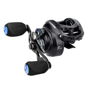 kastking verus baitcasting fishing reel, new assassin version, only 5.4 oz. carbon fiber frame & side covers, carbon fiber drag system & 11+1 double shielded ball bearings, 8.1:1 gear ratio