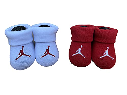 Jordan Infant Jumpman Booties 2 Piece Set (Red(NJ0096-001)/White, 0-6 Months)