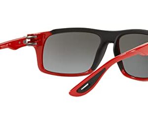 Ray-Ban RB4364M Scuderia Ferrari Collection Aviator Sunglasses, Red/Grey Mirrored Silver Gradient, 61 mm