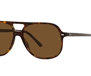 Ray-Ban RB2198 Bill Square Sunglasses, Havana/Polarized Brown, 60 mm