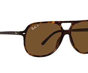 Ray-Ban RB2198 Bill Square Sunglasses, Havana/Polarized Brown, 60 mm