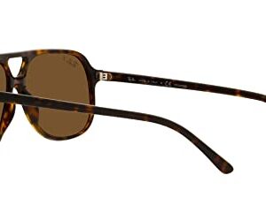 Ray-Ban RB2198 Bill Square Sunglasses, Havana/Polarized Brown, 60 mm