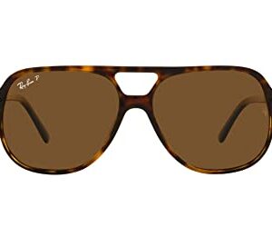 Ray-Ban RB2198 Bill Square Sunglasses, Havana/Polarized Brown, 60 mm