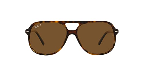 Ray-Ban RB2198 Bill Square Sunglasses, Havana/Polarized Brown, 60 mm