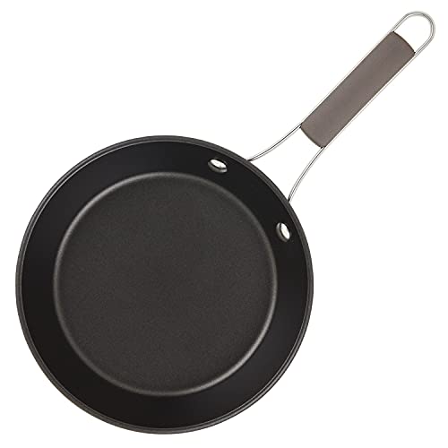 Ayesha Curry Kitchenware Ayesha Curry Hard Anodized Collection Nonstick Frying Pan, 8.25-Inch, Charcoal