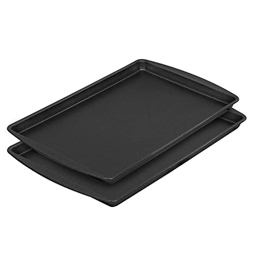 ProBake Set of Two Nonstick Cookie Pans, Dark Gray, PB281-AZ