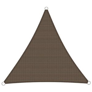 floraleaf 12'x12'x12' sun shade sail triangle canopy uv block sun shade for outdoor patio garden backyard awning