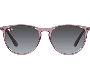 Ray-Ban Junior RJ9060S Erika Round Sunglasses, Transparent Violet/Grey Gradient, 50 mm