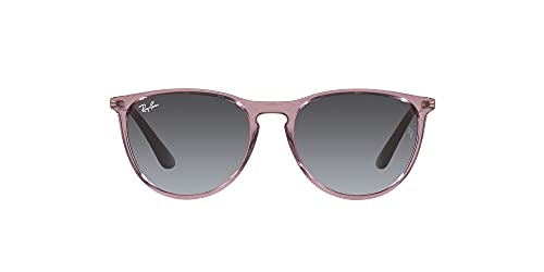 Ray-Ban Junior RJ9060S Erika Round Sunglasses, Transparent Violet/Grey Gradient, 50 mm