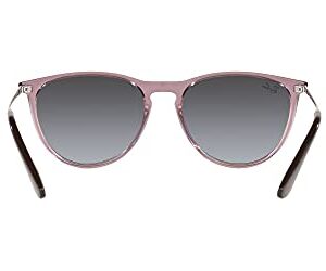 Ray-Ban Junior RJ9060S Erika Round Sunglasses, Transparent Violet/Grey Gradient, 50 mm