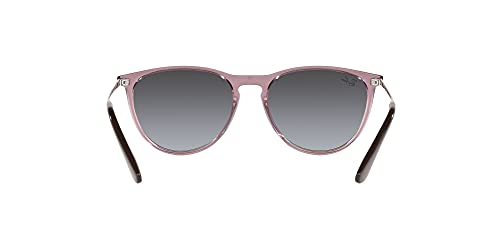 Ray-Ban Junior RJ9060S Erika Round Sunglasses, Transparent Violet/Grey Gradient, 50 mm