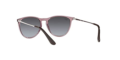 Ray-Ban Junior RJ9060S Erika Round Sunglasses, Transparent Violet/Grey Gradient, 50 mm