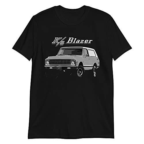 1972 Chevy Blazer K5 Vintage American Truck SUV Short-Sleeve Unisex T-Shirt Black