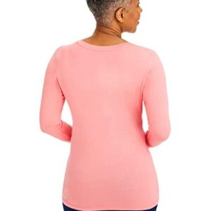 Healing Hands Under Scrubs for Women Long Sleeve Knits Women’s Medical Scrub Tee 5047 Melissa Underscrubs Nectar XXS