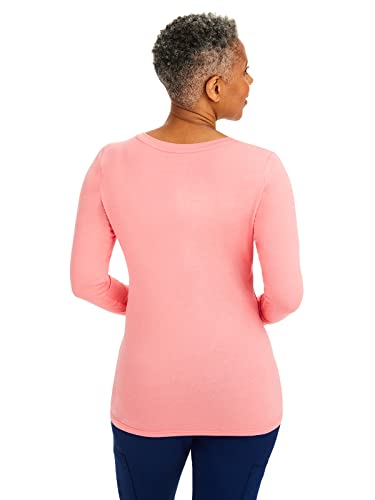 Healing Hands Under Scrubs for Women Long Sleeve Knits Women’s Medical Scrub Tee 5047 Melissa Underscrubs Nectar XXS