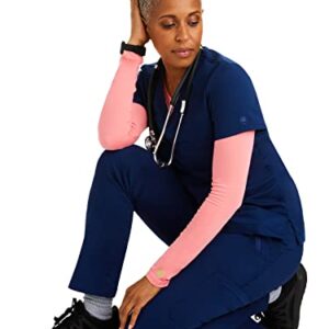 Healing Hands Under Scrubs for Women Long Sleeve Knits Women’s Medical Scrub Tee 5047 Melissa Underscrubs Nectar XXS