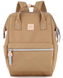 himawari laptop backpack for women&men travel with usb charging port large business bag water resistant college computer doctor (1881-camel, regular)