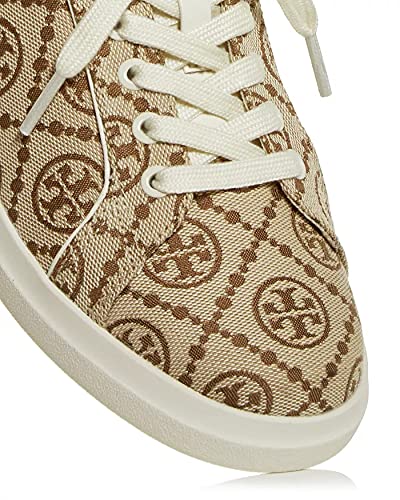 Tory Burch Howell Monogram Court Low Top Sneakers (Hazel, Numeric_10)