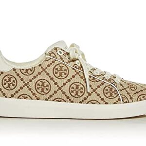 Tory Burch Howell Monogram Court Low Top Sneakers (Hazel, Numeric_10)