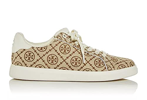 Tory Burch Howell Monogram Court Low Top Sneakers (Hazel, Numeric_10)