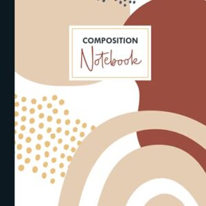 Composition Notebook: Aesthetic Composition Notebook | Aesthetic Journal | Wide Ruled Paper Book – 8.5 x 11” (110 Pages) | Back to School Notebook for ... Teens, Kids, Elementary, College, Study Notes