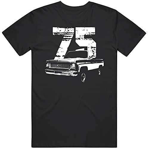 1975 K5 Blazer Front Three Quarter View with Model Year T Shirt L Black