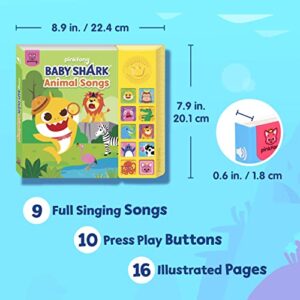 Baby Shark Animal Songs 10 Button Sound Book | Learning & Education Toys | Interactive Books for Toddlers 1-3 | Gifts for Boys & Girls