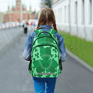 YoCosy St Patrick Lucky Clover Backpack School Bookbag Laptop Purse Casual Daypack for Teen Girls Women Boys Men College Travel