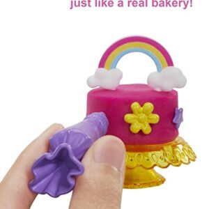 Barbie Bakery Doll & Playset with Pink-Haired Petite Doll, Baking Station, Cake-Making Molds & Dough & 20+ Accessories