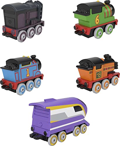 Thomas & Friends Toy Trains for Kids, Adventures Engine Pack, Set of 5 Push-Along Vehicles for Preschool Kids Ages 3 and Older