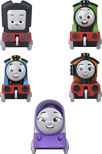 Thomas & Friends Toy Trains for Kids, Adventures Engine Pack, Set of 5 Push-Along Vehicles for Preschool Kids Ages 3 and Older