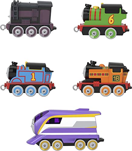 Thomas & Friends Toy Trains for Kids, Adventures Engine Pack, Set of 5 Push-Along Vehicles for Preschool Kids Ages 3 and Older