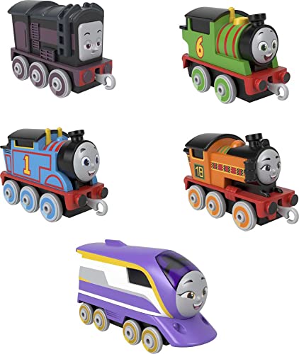 Thomas & Friends Toy Trains for Kids, Adventures Engine Pack, Set of 5 Push-Along Vehicles for Preschool Kids Ages 3 and Older