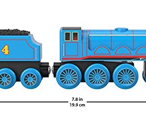 Thomas & Friends Wooden Railway Toy Train Gordon Push-Along Wood Engine & Coal Car For Toddlers & Preschool Kids Ages 2+ Years