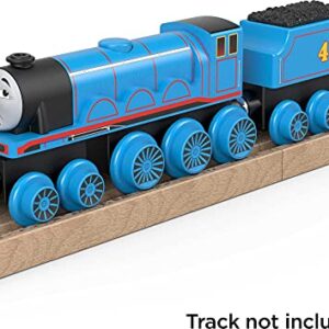 Thomas & Friends Wooden Railway Toy Train Gordon Push-Along Wood Engine & Coal Car For Toddlers & Preschool Kids Ages 2+ Years