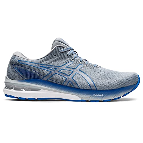 ASICS Men's GT-2000 10 Running Shoes, 12, Sheet Rock/Electric Blue