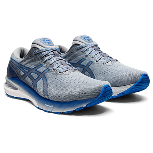 ASICS Men's GT-2000 10 Running Shoes, 12, Sheet Rock/Electric Blue