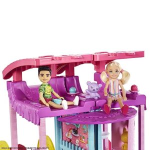 Barbie Dollhouse, Chelsea Playhouse with Transforming Areas & 20+ Pieces, Includes 2 Pets, Pool, Furniture & Accessories (Amazon Exclusive)