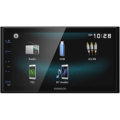 Kenwood DMX125 / DMX125BT / DMX125BT 6.8 Digital Multimedia Receiver with Bluetooth | Plus Kenwood CMOS-130 Rearview Camera with Universal Mounting Hardware