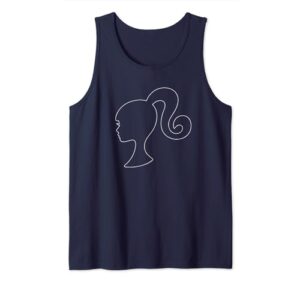 barbie ponytail silhouette tank top