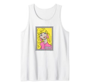 barbie checkered frame tank top