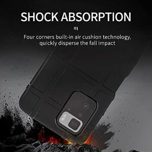 Ysnzaq for Xiaomi Redmi Note 10 Pro 5G (Not 4G) Rugged Slim Case with Heavy Duty Shockproof Military Grade Anti-Fall Anti-Scratch and Camera Lens Protector Cover for Xiaomi Poco X3 GT 5G HD Black