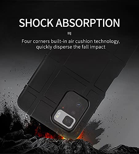 Ysnzaq for Xiaomi Redmi Note 10 Pro 5G (Not 4G) Rugged Slim Case with Heavy Duty Shockproof Military Grade Anti-Fall Anti-Scratch and Camera Lens Protector Cover for Xiaomi Poco X3 GT 5G HD Black